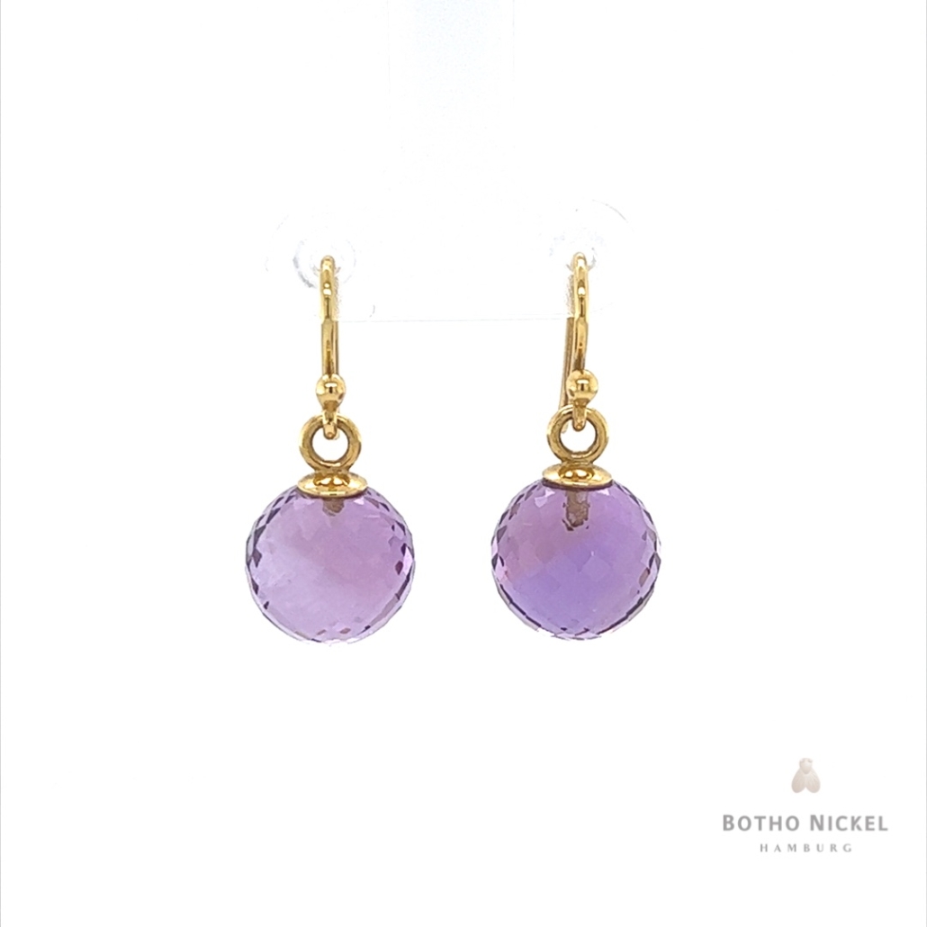 Kreolen 18 Karat Gelbgold aus kleinen Kügelchen - Botho Nickel