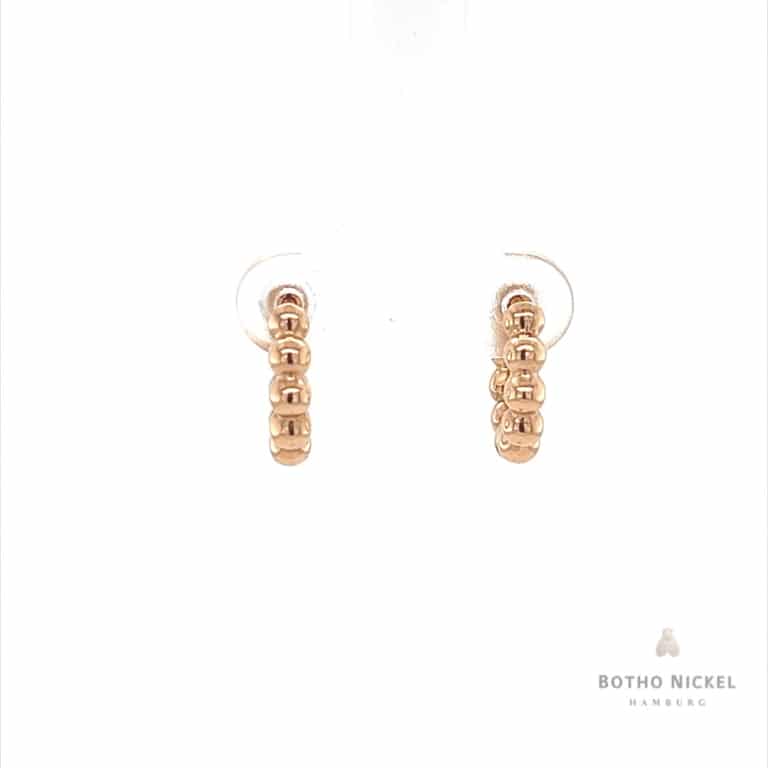 Kreolen 18 Karat Gelbgold aus kleinen Kügelchen - Botho Nickel