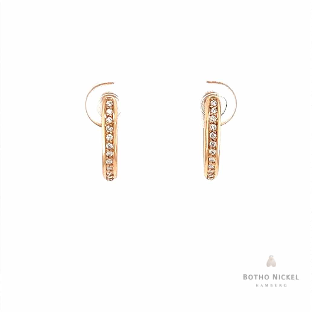 Kreolen 18 Karat Gelbgold aus kleinen Kügelchen - Botho Nickel